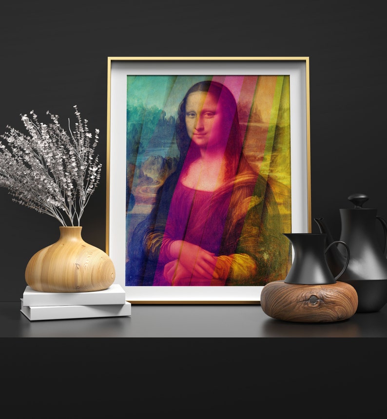 Funny MONA LISA Altered Vintage Portrait, Digital File Download for ...