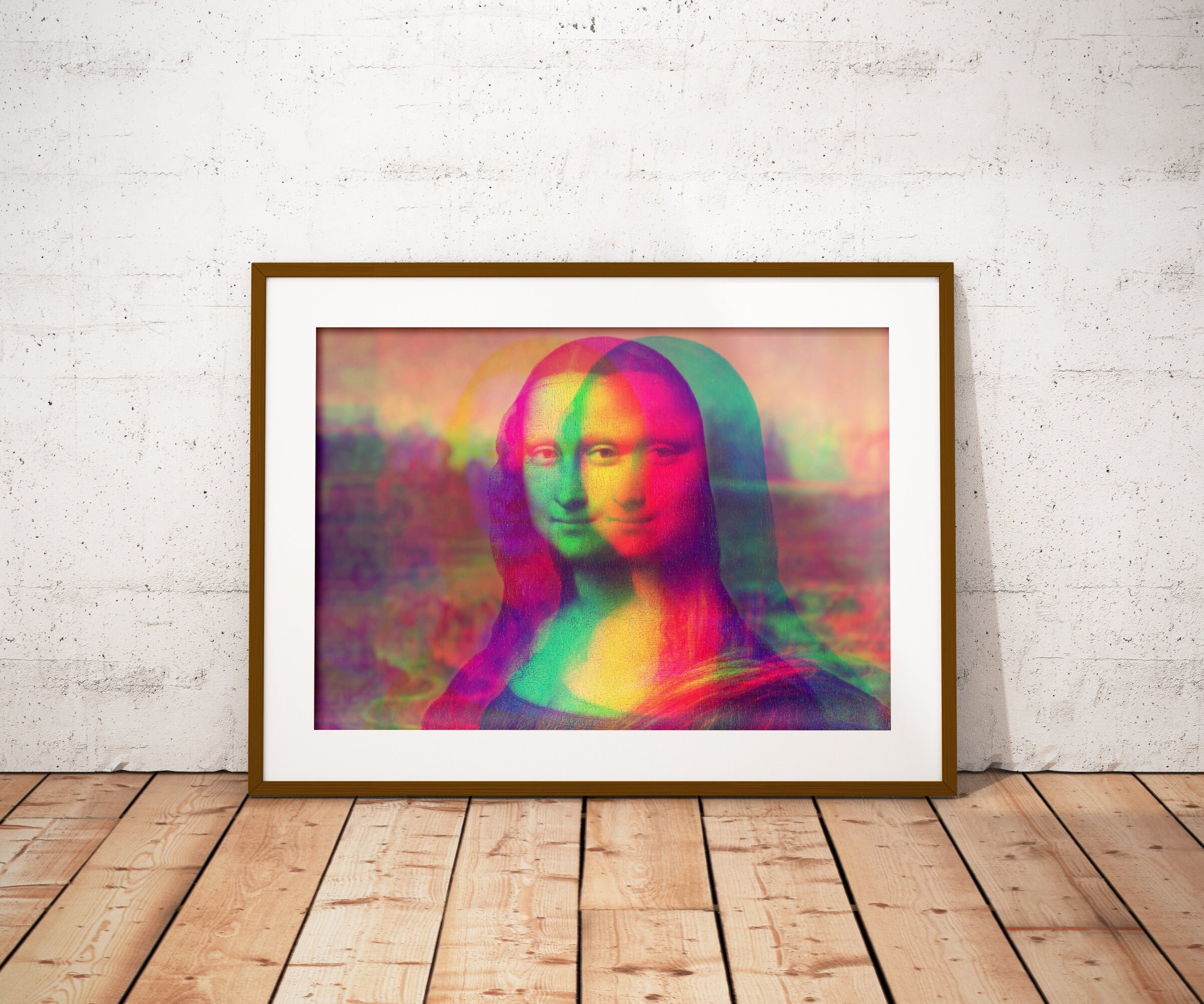 Altered Vintage Painting "mona Lisa" by Leonardo Da Vinci. Digital File ...