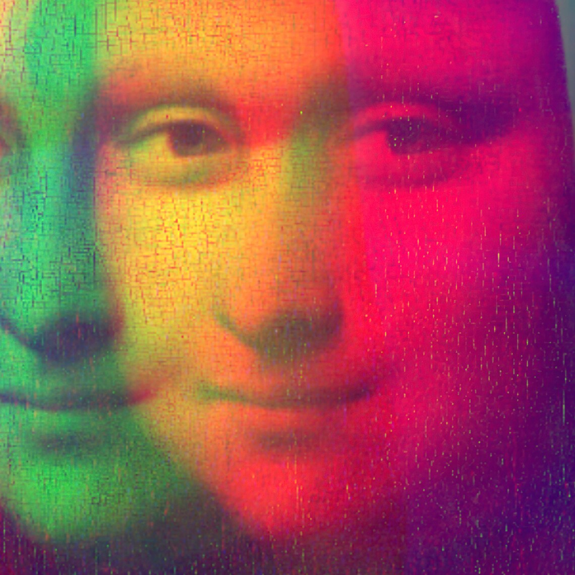 Altered Vintage Painting mona Lisa by Leonardo Da Vinci. Digital File ...