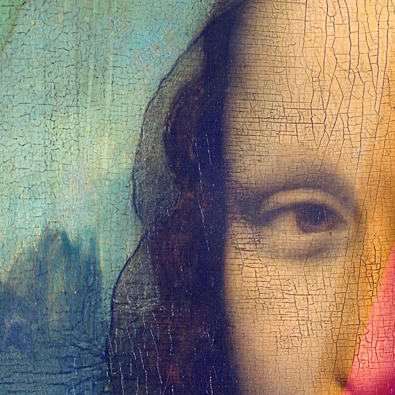 Funny MONA LISA Altered Vintage Portrait, Digital File Download for ...