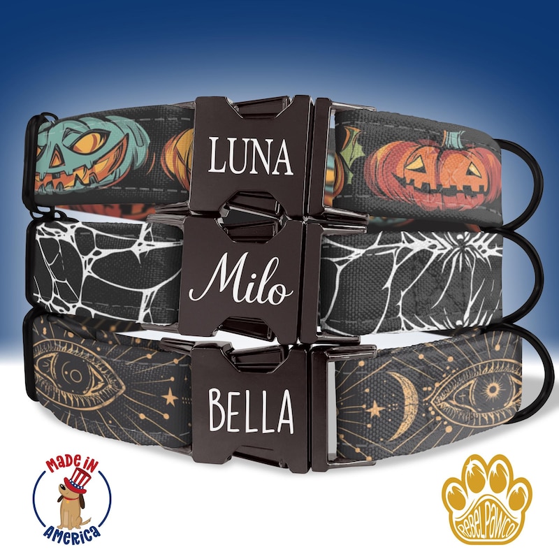 Halloween Dog Collar - Etsy
