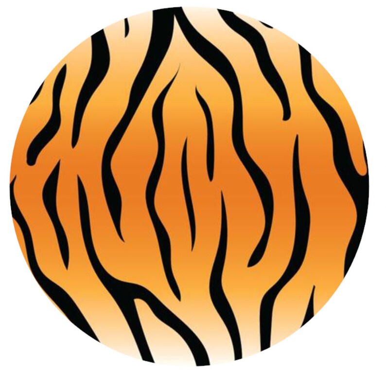 Tiger Print Cake Wrap Edible Icing Animal Cake Topper Decorations 4 ...