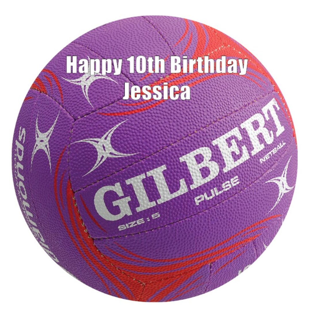 Netball Cake Toppers Edible Icing Birthday Cake & Cupcake Netball ...