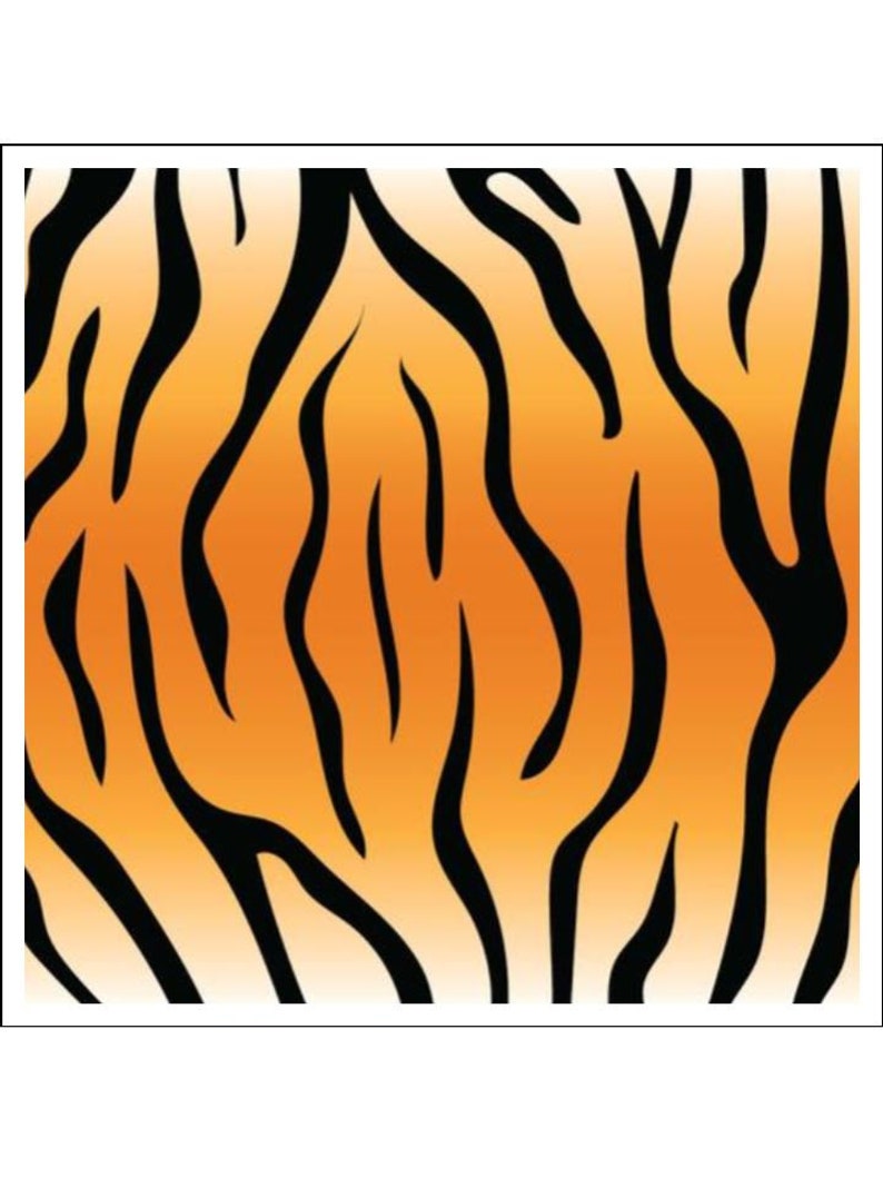 Tiger Print Cake Wrap Edible Icing Animal Cake Topper Decorations 4 ...