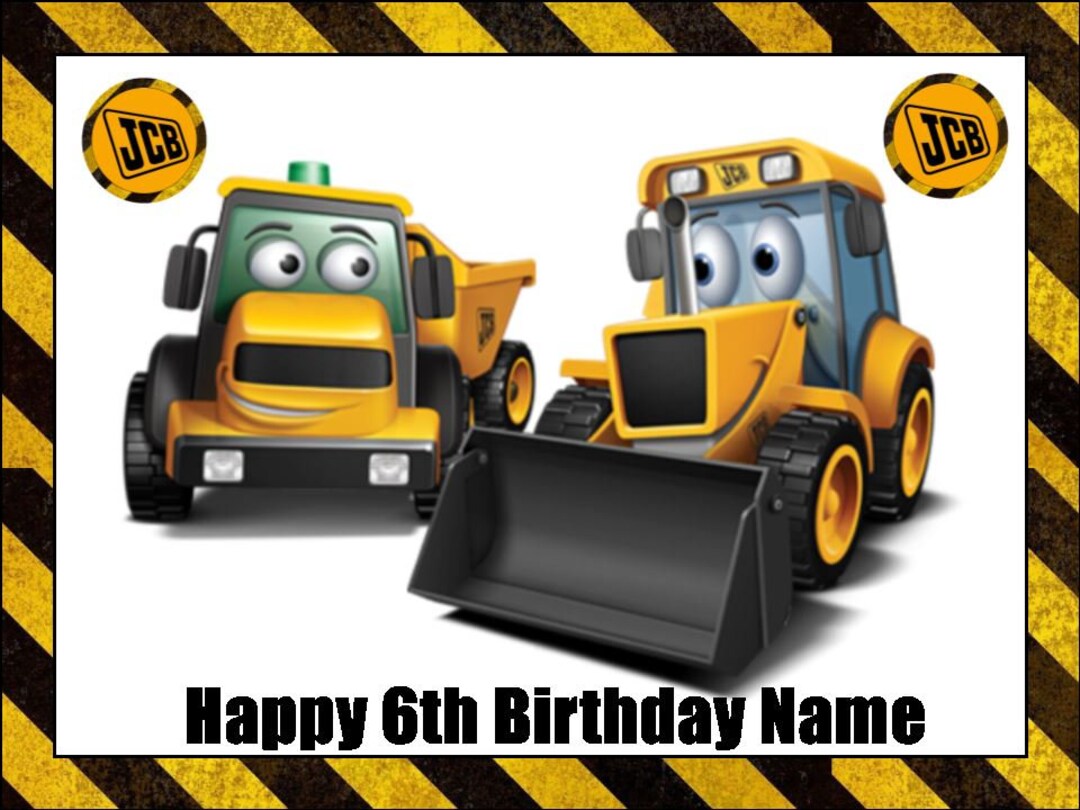 Tractor Cake Topper Edible Icing Birthday Cake Decorations 2 Sizes ...