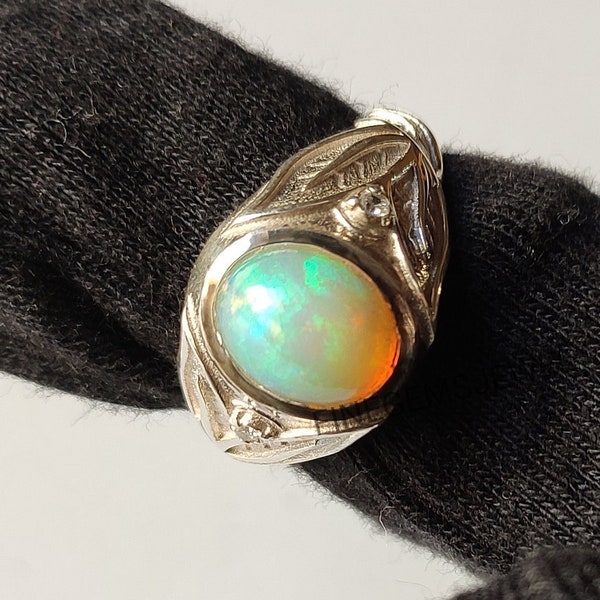 Mens Fire Opal Ring - Etsy