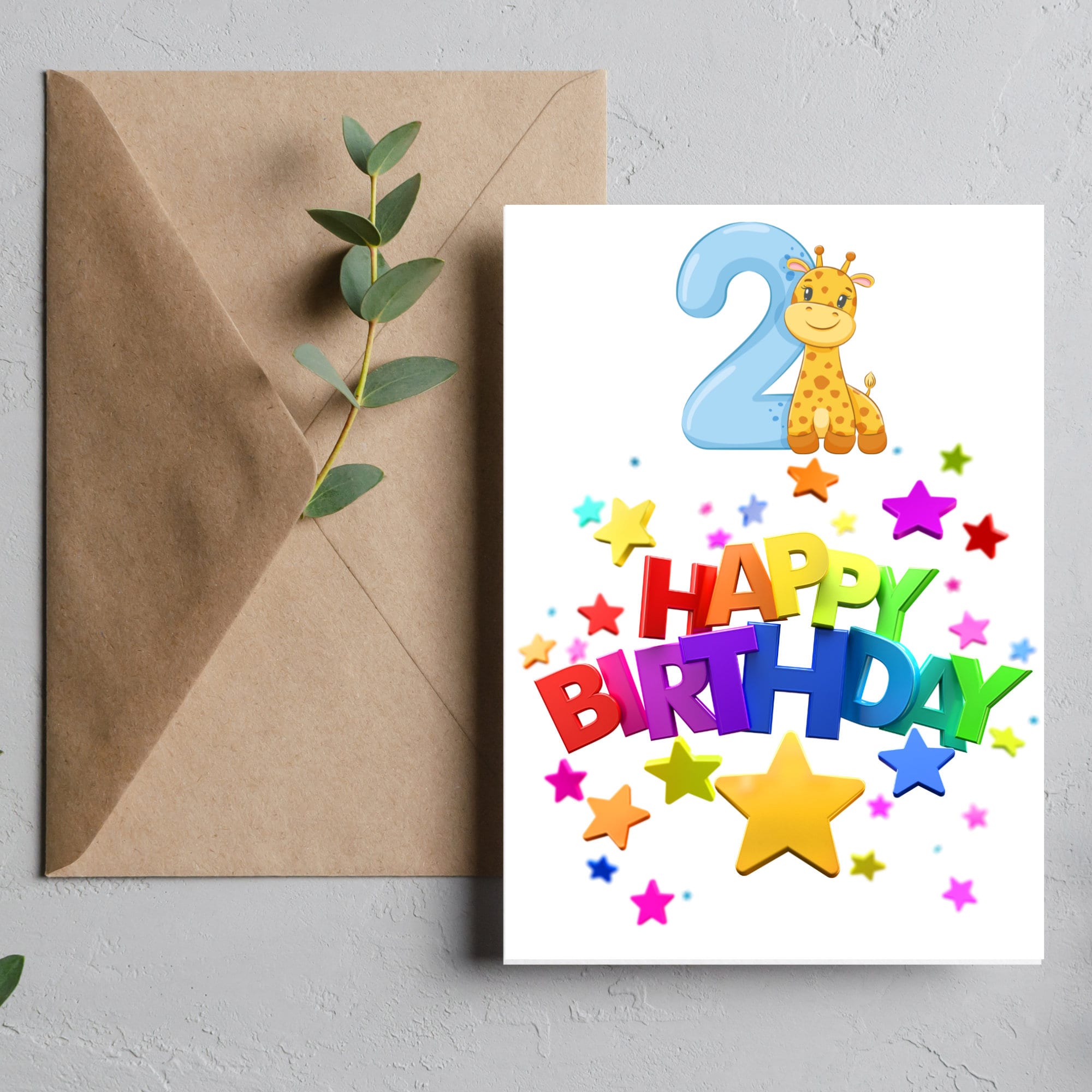 Printable First Birthday Card Download, Printable 1st Birthday, 2nd ...