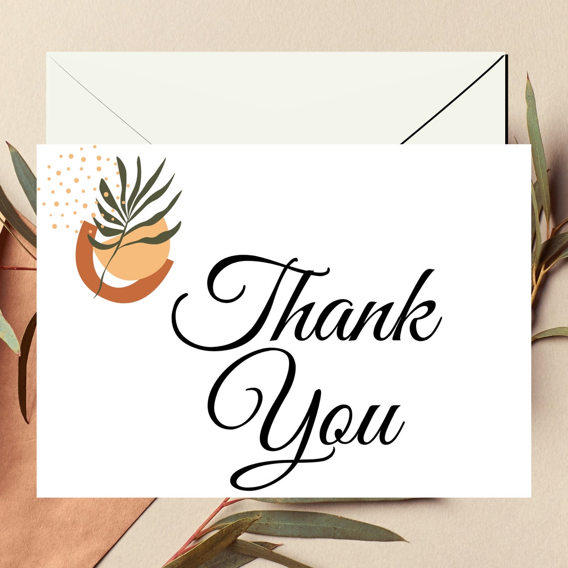 Thank You Printable Card / Instant Download PDF - Etsy