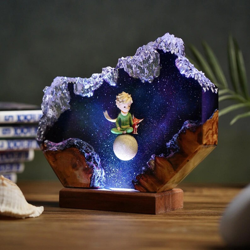 The Little Prince Resin Lamp Anime Resin Lamp, Handmade LED Lamp ...