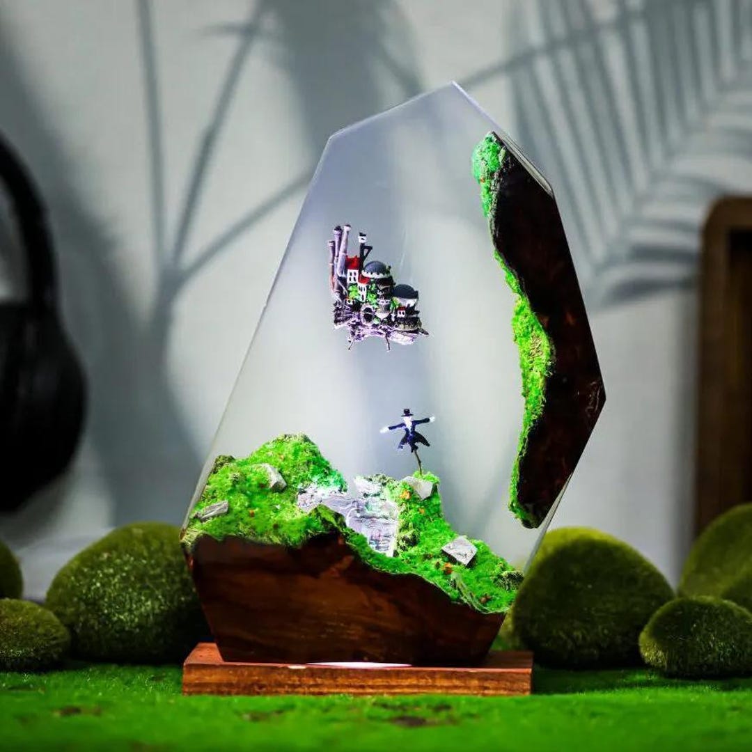 Turnip Head Howl's Moving Castle Resin Lamp, LED Night Light, Gaming ...