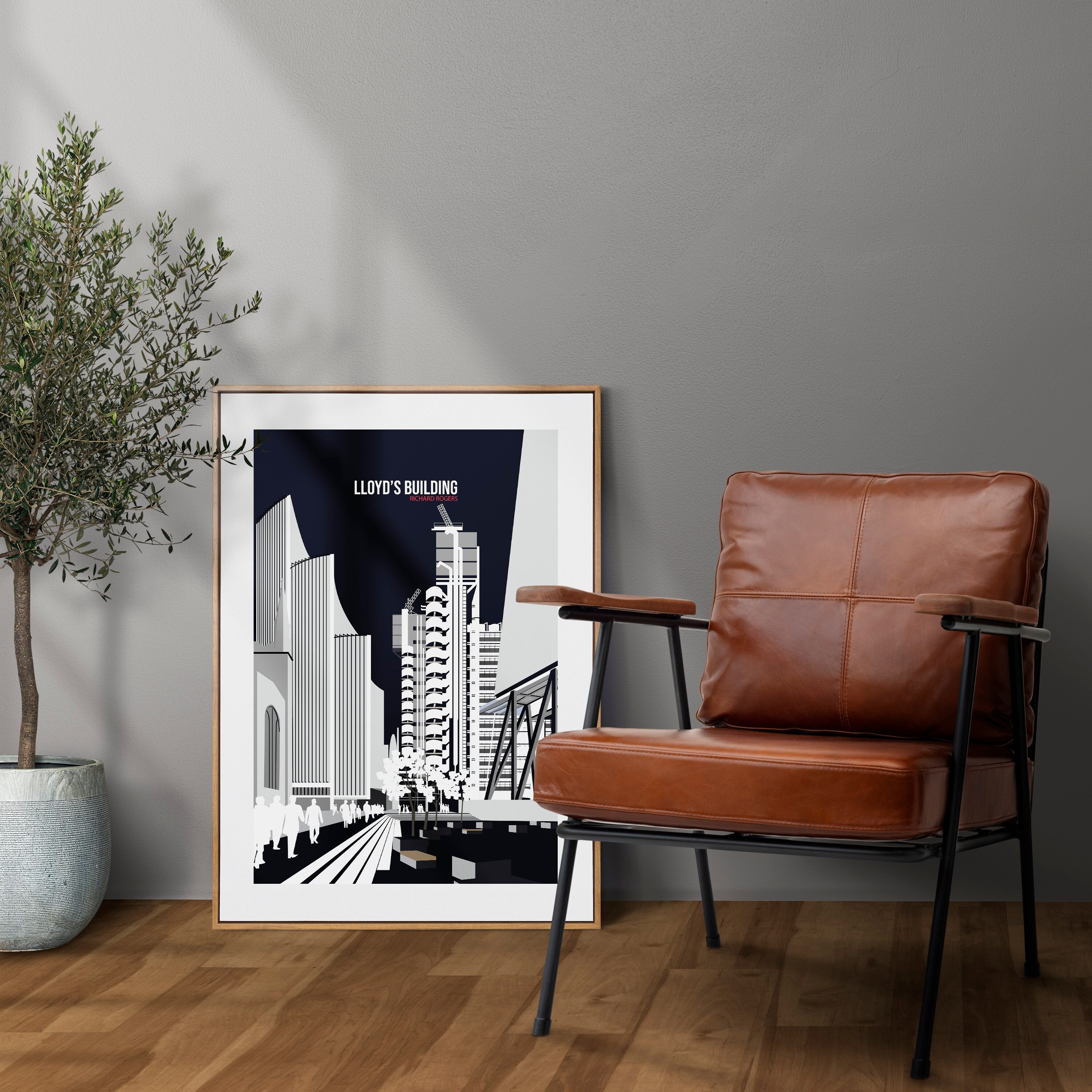 Lloyd's Building Poster | Architecture Poster | Wall Art | Art Poster ...