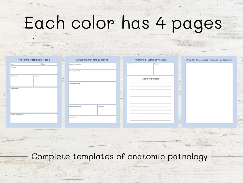 Printable Anatomic Pathology Notes Template Nursing Study Guide Nursing ...