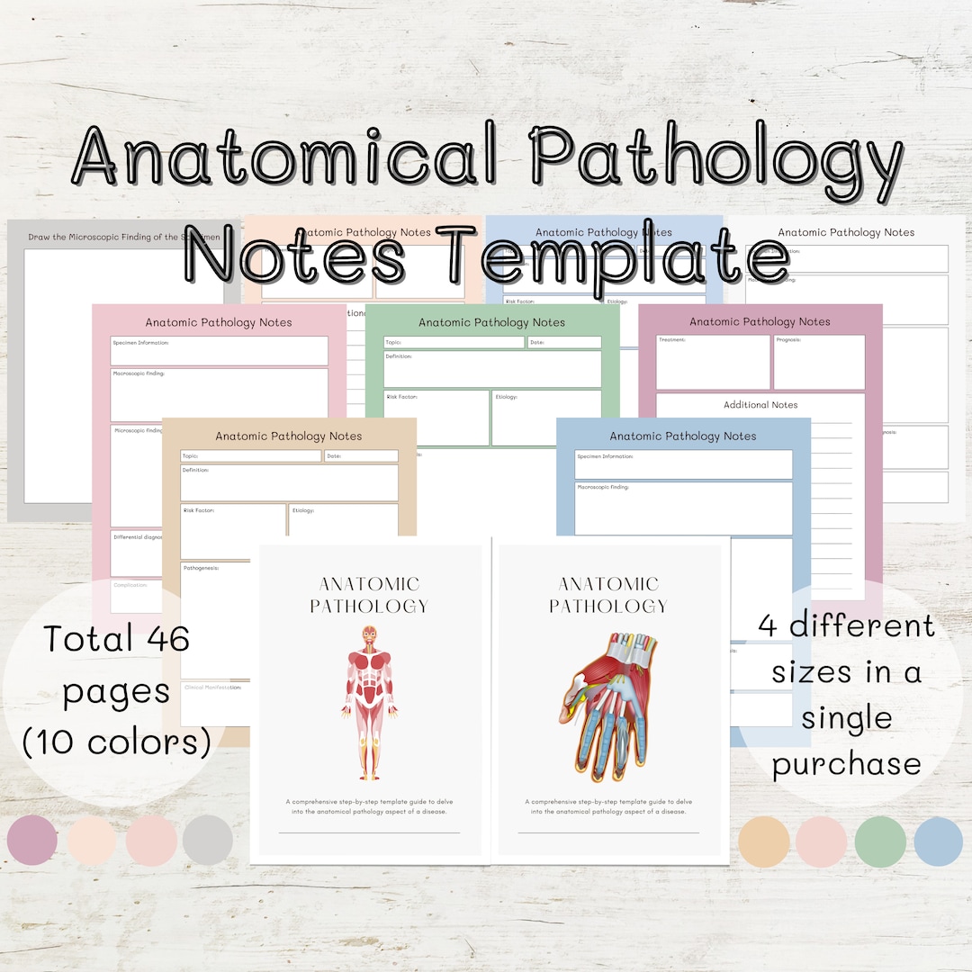 Printable Anatomic Pathology Notes Template Nursing Study Guide Nursing ...