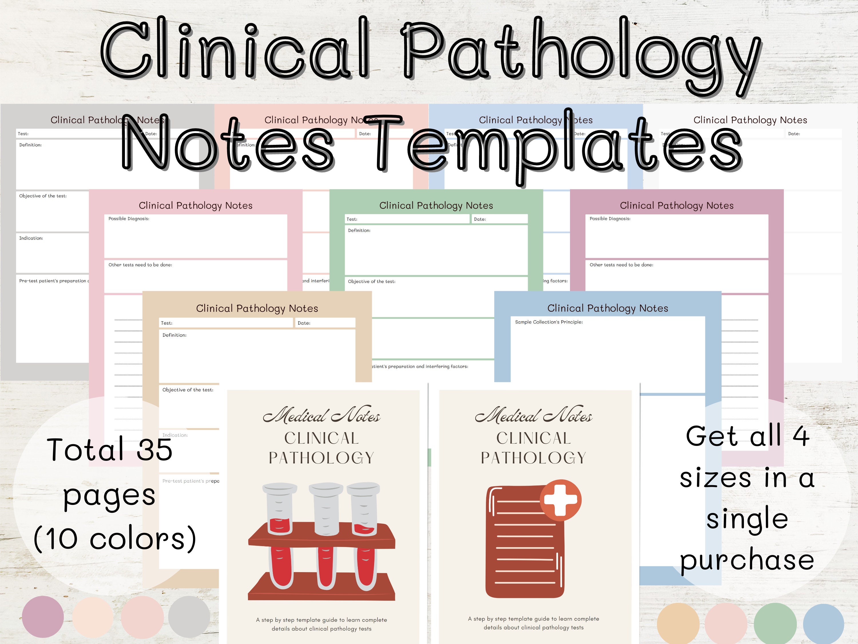 Printable Clinical Pathology Template Med Surg Study Template Student ...