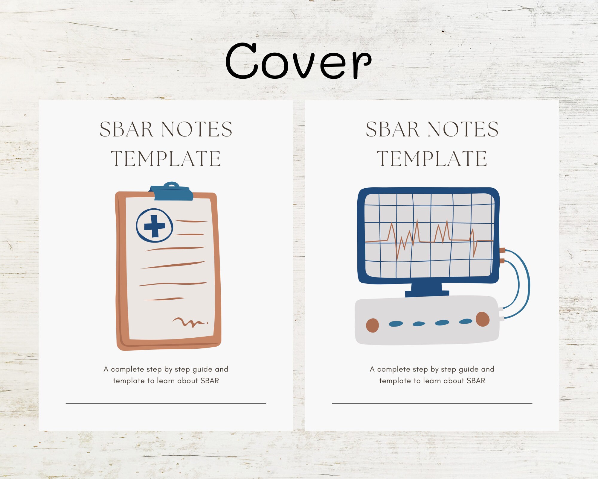 Printable SBAR Template Notes Nursing Study Guide Medsurg Nurse Notes ...