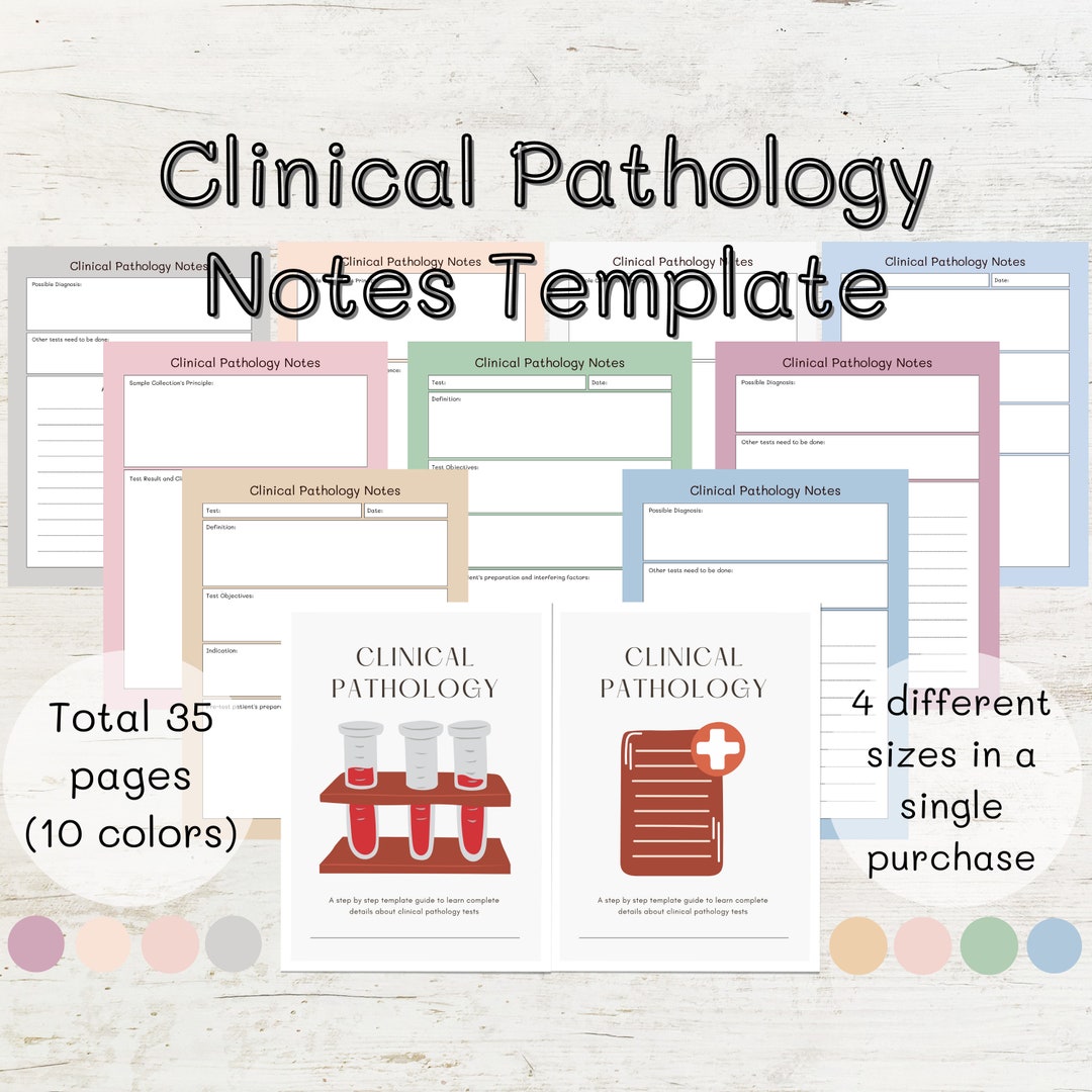 Printable Clinical Pathology Template Med Surg Study Template Student ...