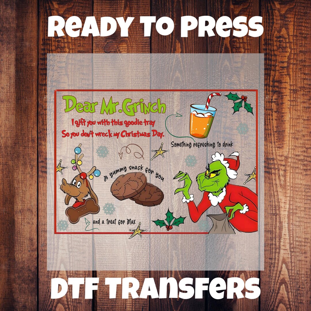 Santa Tray, Christmas Eve Tray Design/dtf Transfer/hot Peel DTF ...