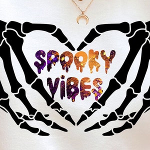 Halloween PNG, Spooky Vibes PNG, Women Halloween Png, Skeleton PNG ...