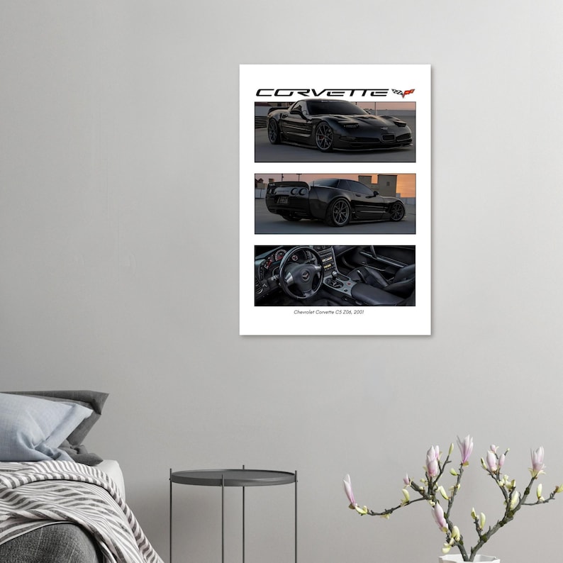 Chevrolet Corvette C5 Z06 Poster: Trendy Motor Racing Wall Decor ...