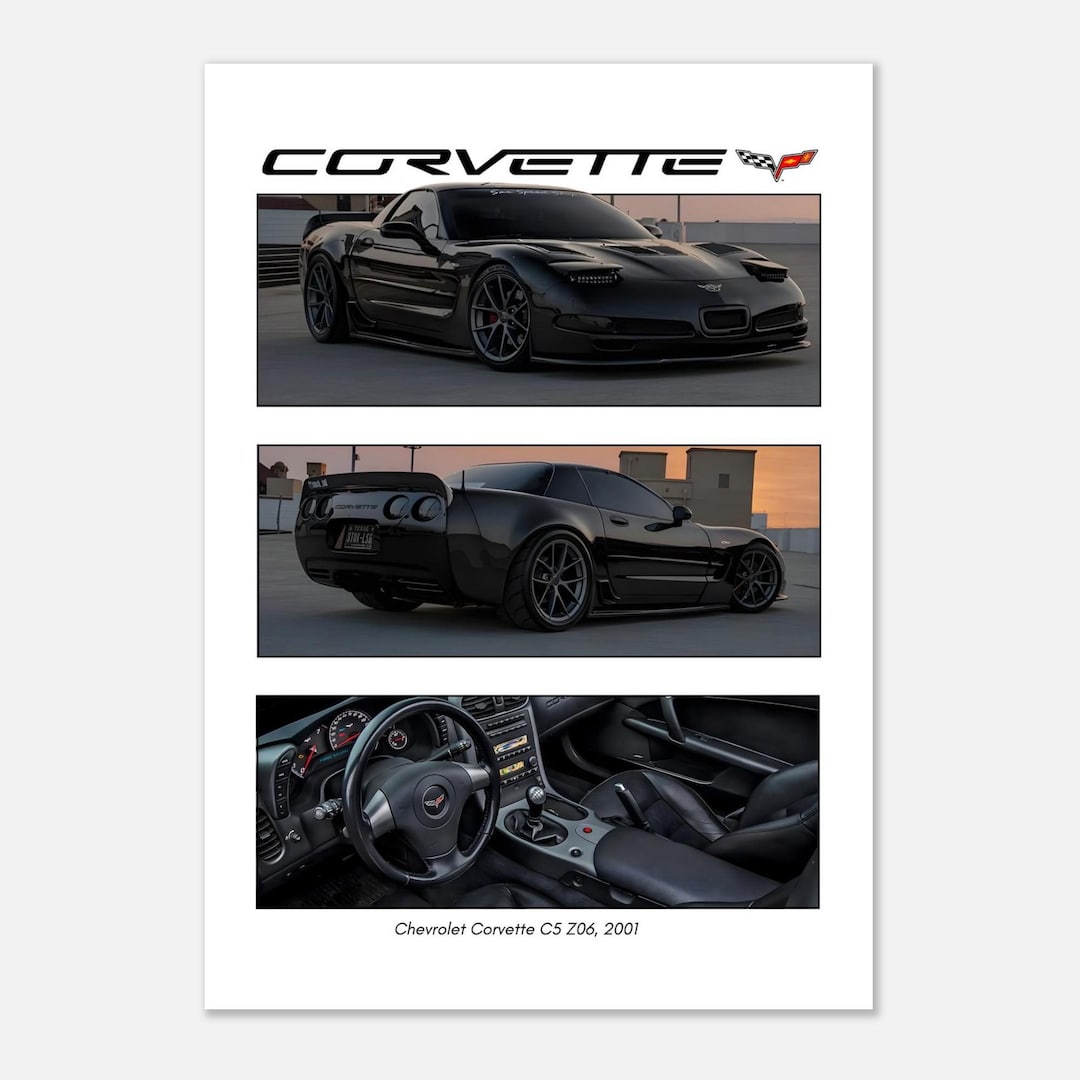 Chevrolet Corvette C5 Z06 Poster: Trendy Motor Racing Wall Decor ...