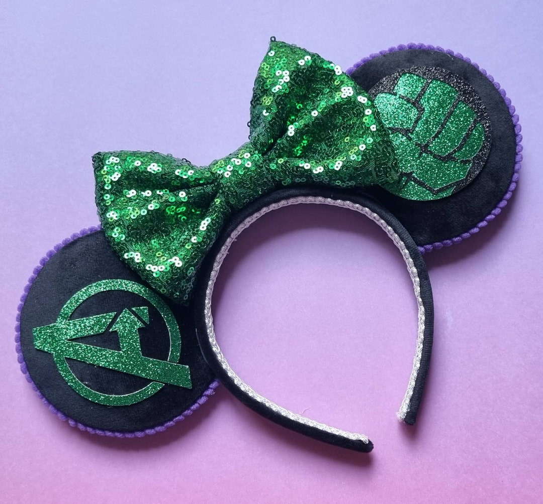 Hulk Inspired - Mouse Ears Headband - Etsy
