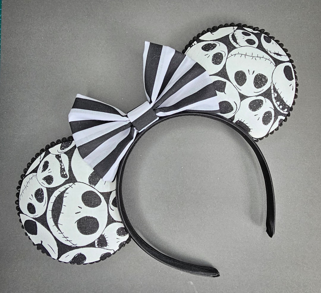 NBC Jack Skellington Print - Mouse Ears Headband - Etsy