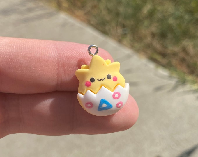 Cute Charm // Togepi Inspired Craft Supply - Etsy
