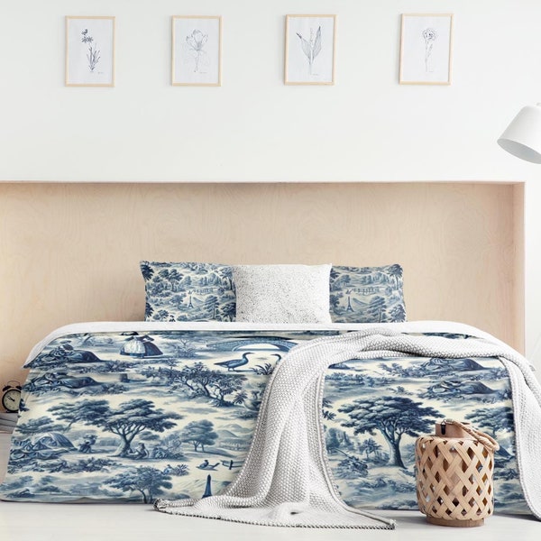 Toile Bedding - Etsy