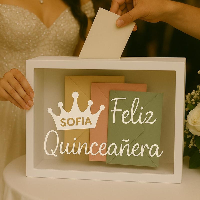 Quinceanera Card Box - Etsy