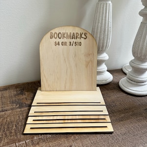 Bookmark Display Stand Digital File Bookmark Display Laser SVG Bookmark ...