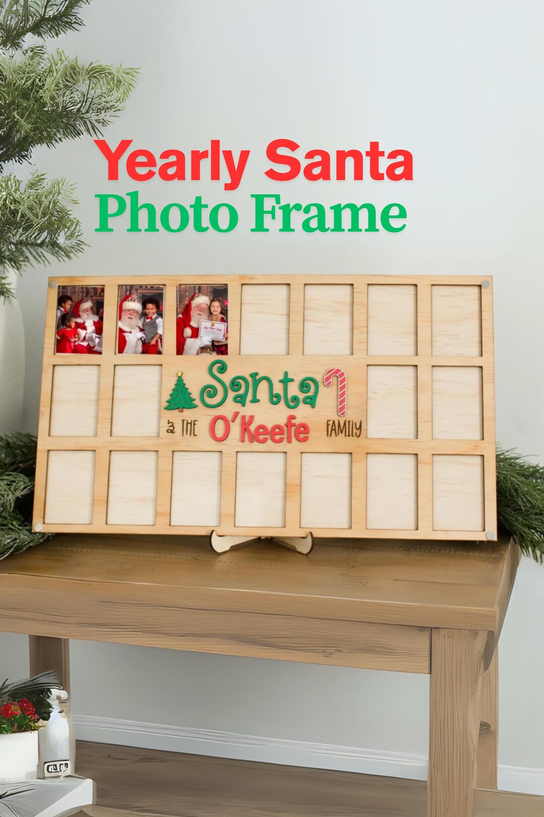 Santa Frame Christmas Photo Frame for Santa Pictures Annual Santa Photo ...