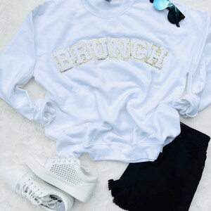 Custom Shirt With Chenille Letter Custom Sweatshirt Personalized ...