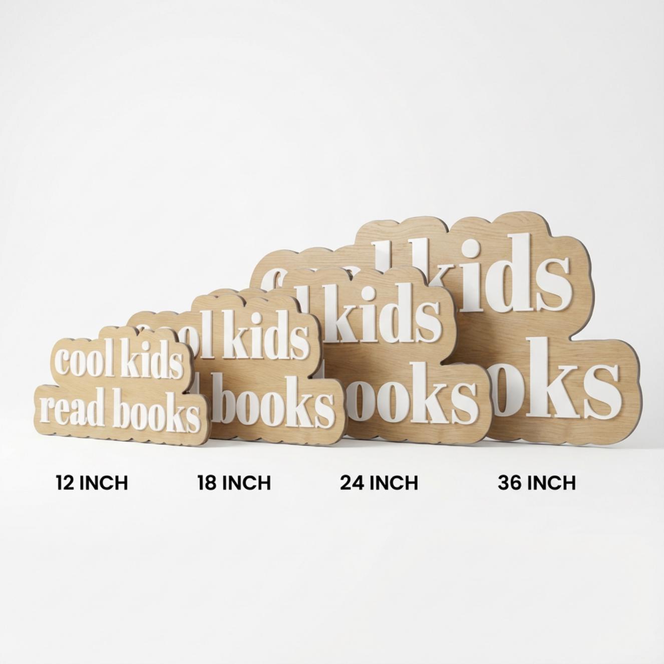 Cool Kids Read Books Sign, Classroom Library Wall Decor, Playroom ...