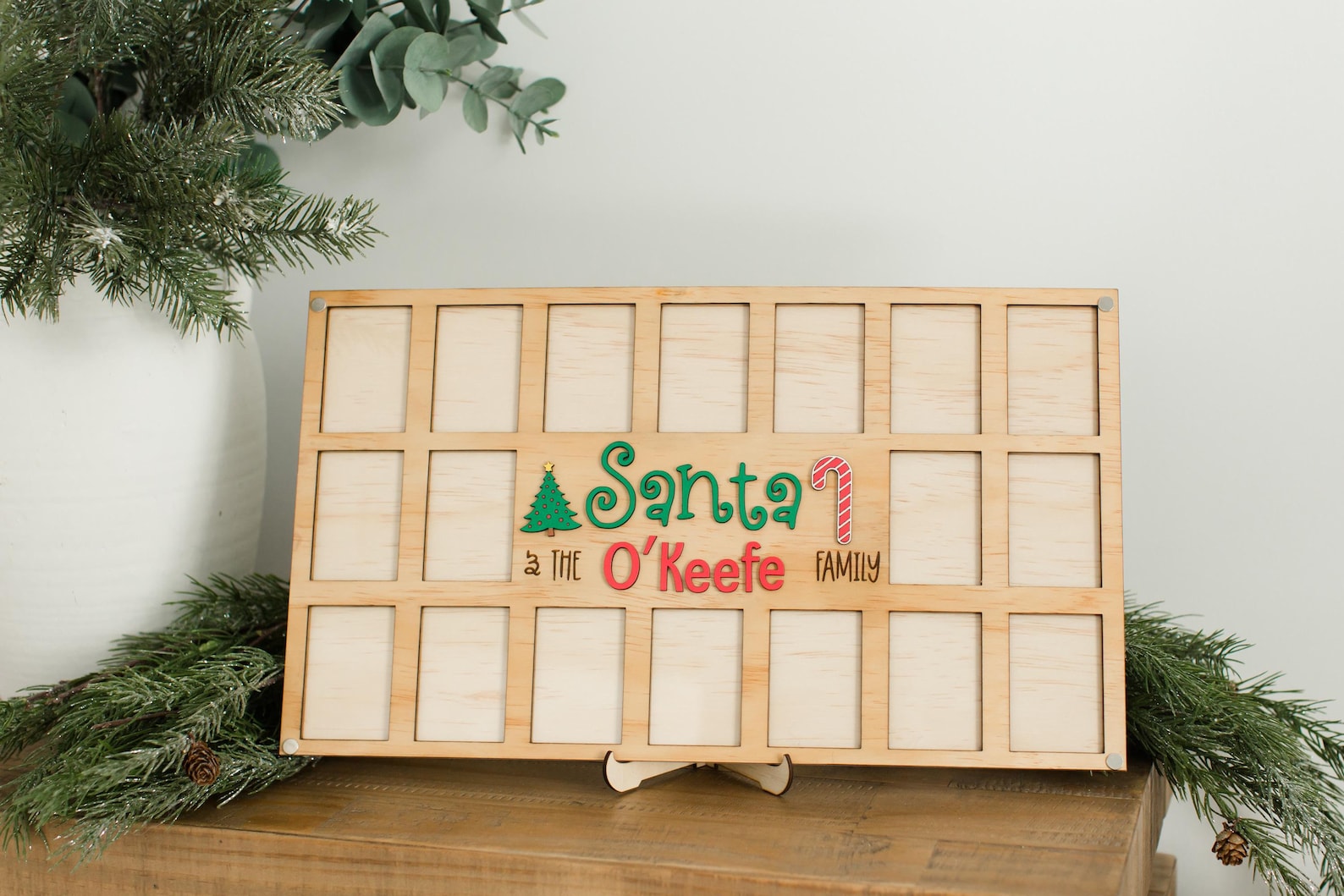Santa Frame Christmas Photo Frame for Santa Pictures Annual Santa Photo ...
