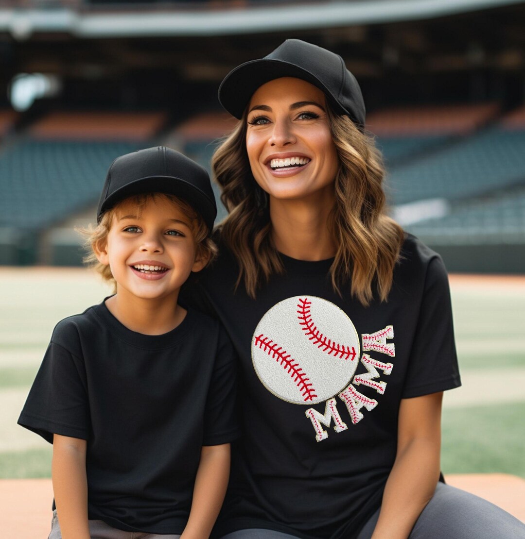 Mom Shirt Baseball Mom Shirt Baseball Chenille Shirt Mom Baseball T ...