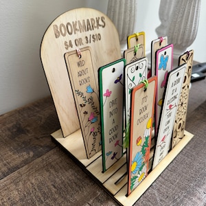 Bookmark Display Stand Digital File Bookmark Display Laser SVG Bookmark ...