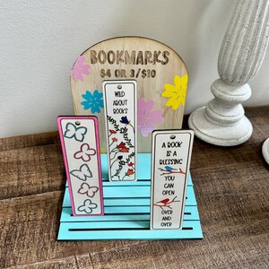 Bookmark Display Stand Digital File Bookmark Display Laser SVG Bookmark ...
