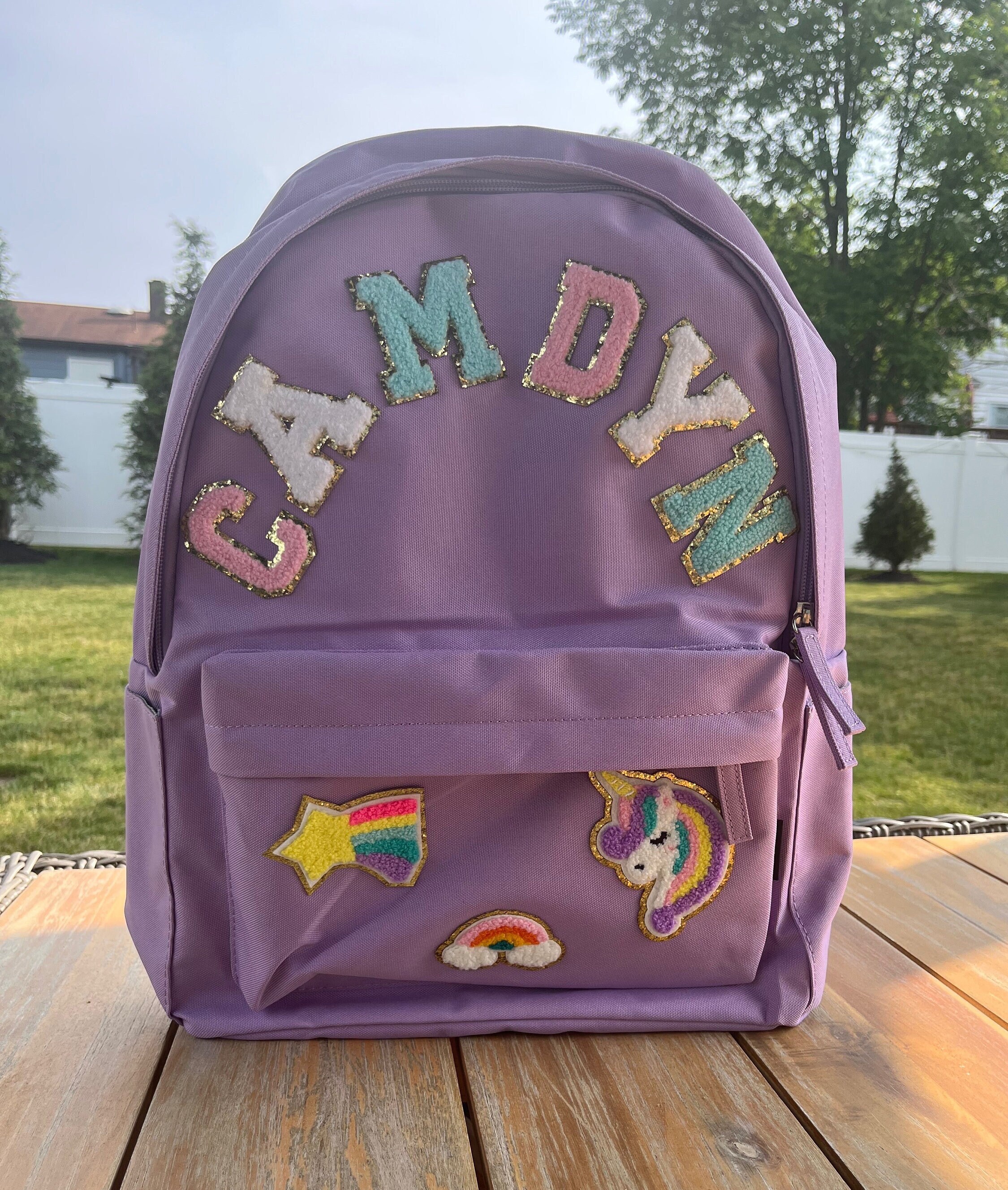 Backpack for Kids Personalized Backpack With Chenille Letters - Etsy