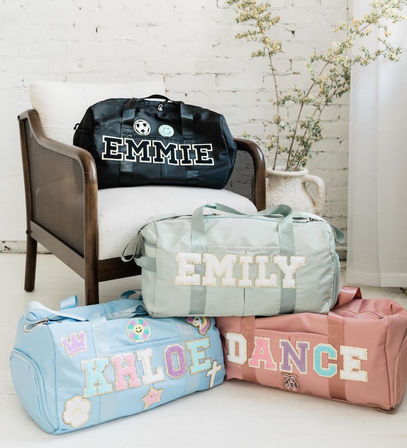 Personalized Duffel Bag for Girls – Custom Travel Bag, Dance Duffle ...