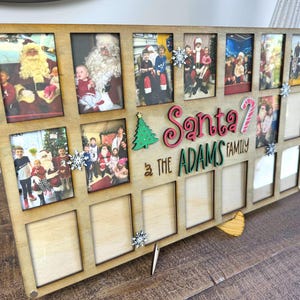 Santa Frame Christmas Photo Frame for Santa Pictures Annual Santa Photo ...