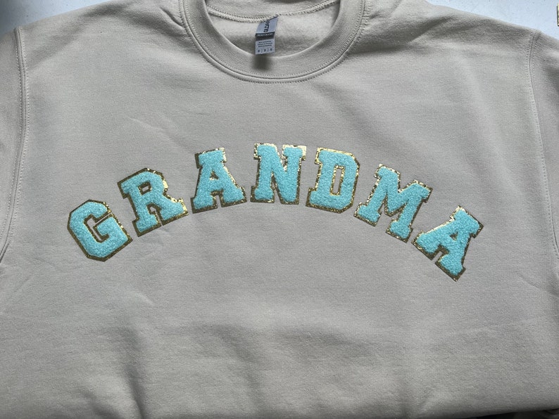 Custom Shirt With Chenille Letter Custom Sweatshirt - Etsy