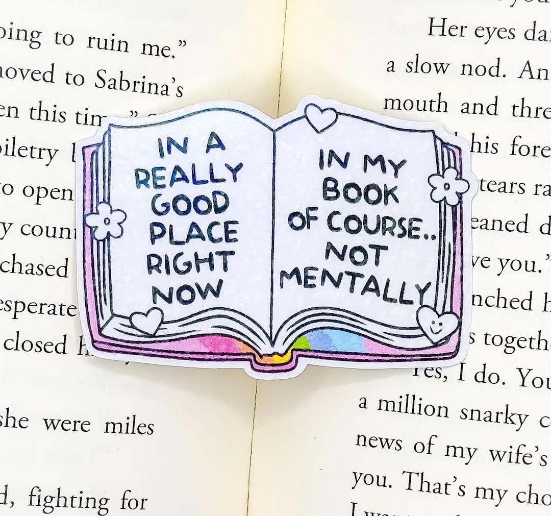 Book Lover Sticker, Bibliophile, Laptop Vinyl, Kindle Decal, Romance ...