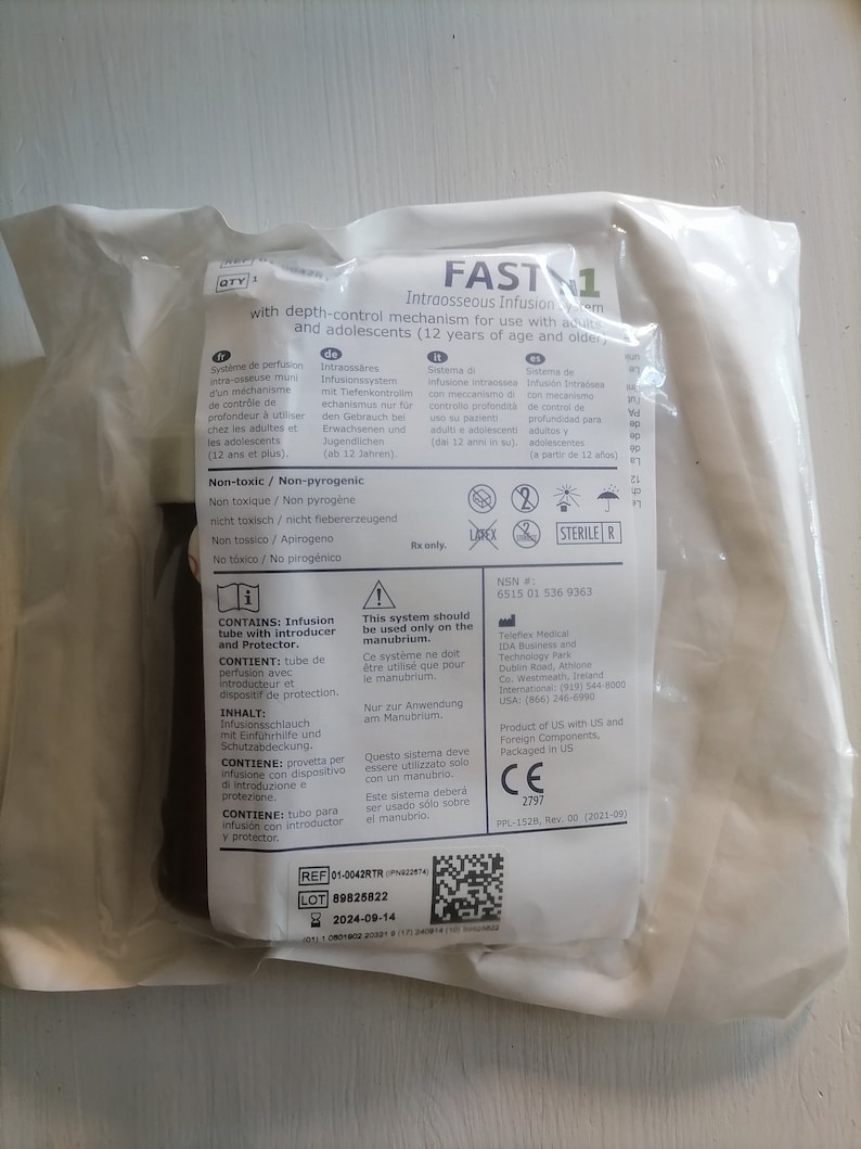 FAST1, Medic. Intraosseous Access, First Aid, IFAK, Doctor, Army, NATO ...