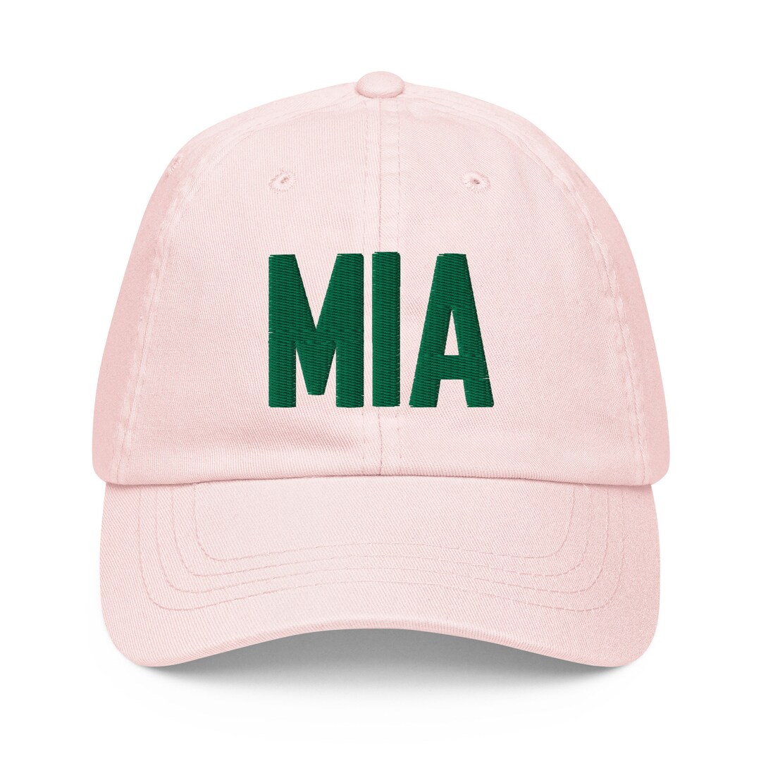 MIA Airport Code Hat Pastel Fashion Embroidered Hat Dad Hat University ...