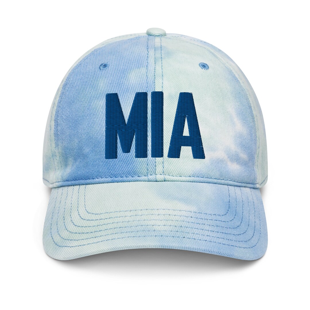 MIA Airport Code Hat Pastel Tie Dye Embroidered Hat Dad Hat University ...