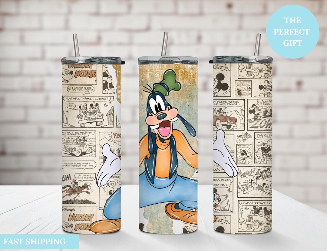Retro Goofy 20 Oz Skinny Tumbler. - Etsy