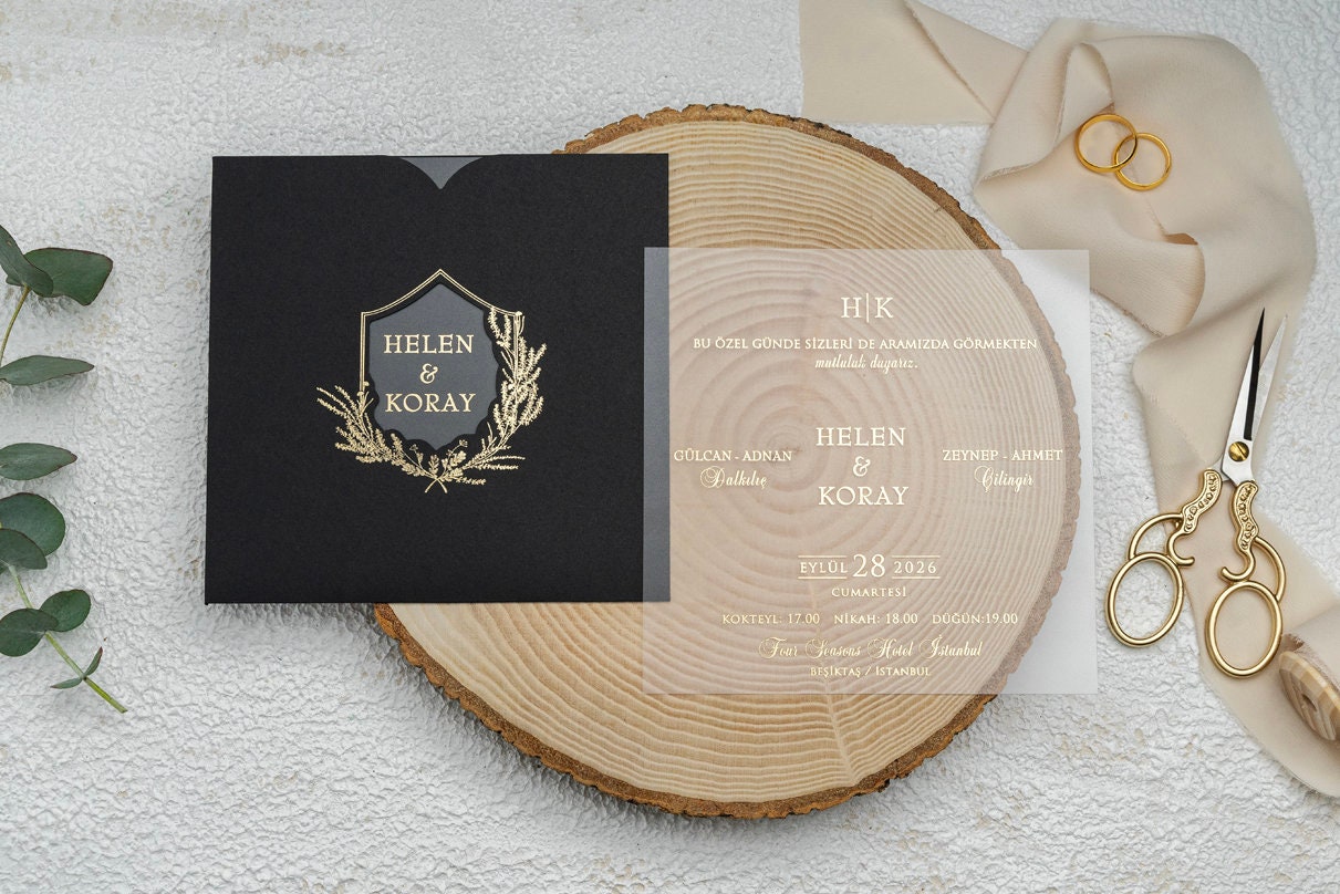 Frosted Acrylic Wedding Invitation Stationary Suite Card - Etsy