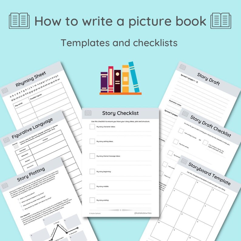 How to Write a Picture Book - Printable Workbook and Templates - Etsy