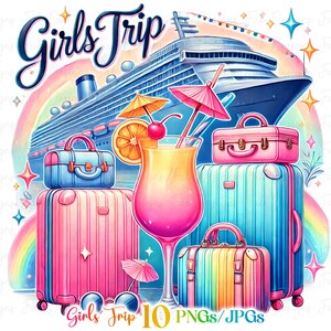 Girls Trip Sublimation Design: Tropical Cruise PNG (digital Download ...