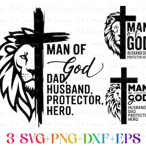 Man of God SVG: Christian Dad Shirt Design (digital Download) - Etsy